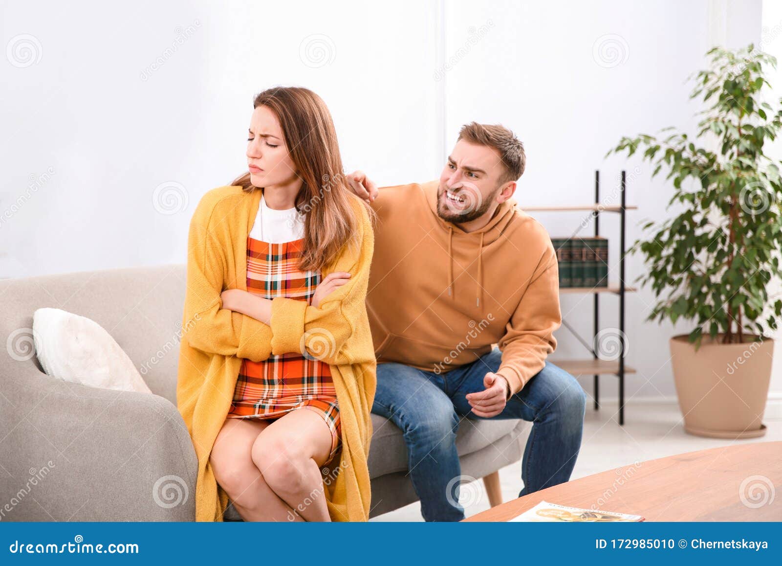 Couple Having Quarrel. Relationship Problems Stock Photo - Image of ...
