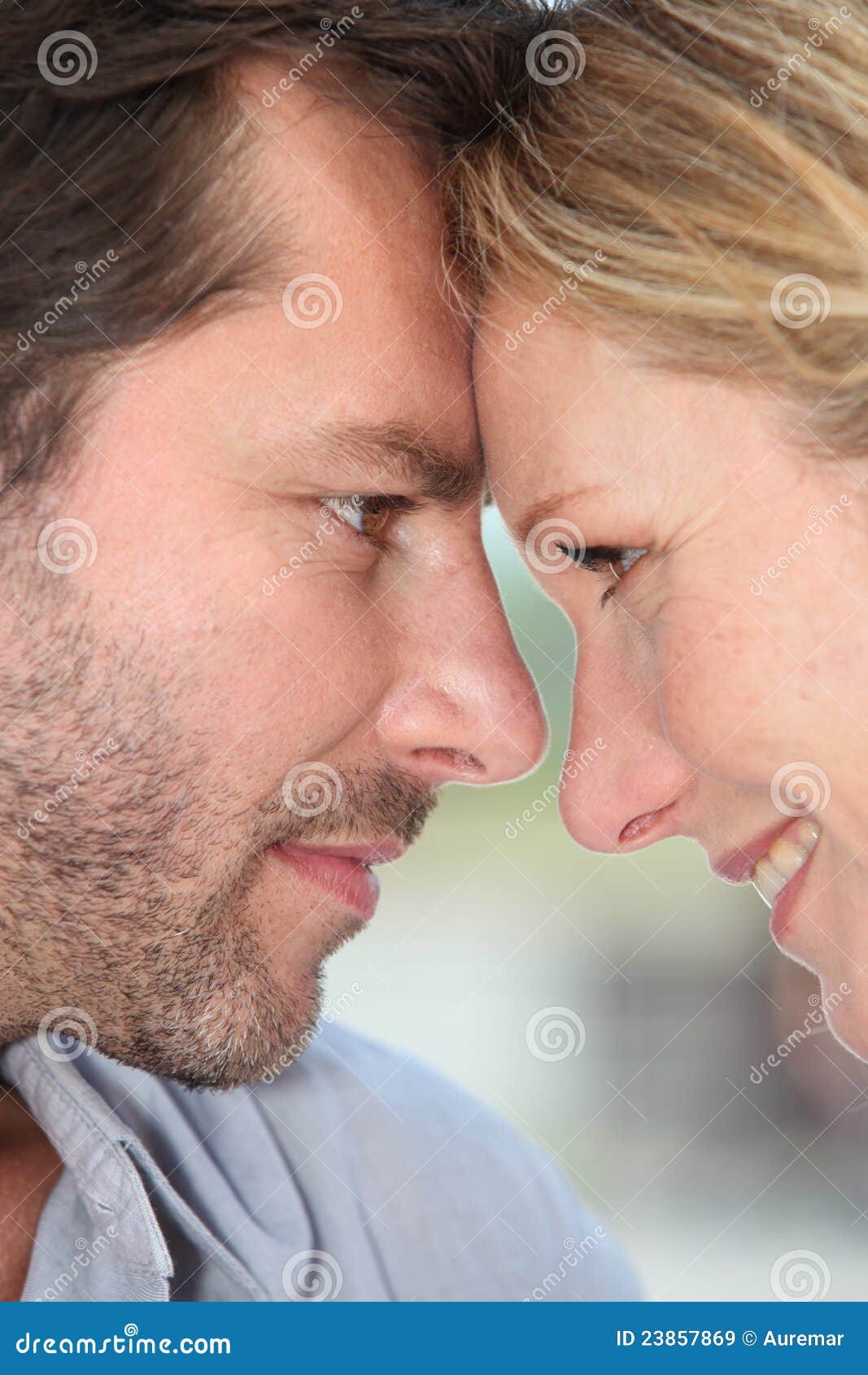 Couple with heads together stock image. Image of love - 23857869