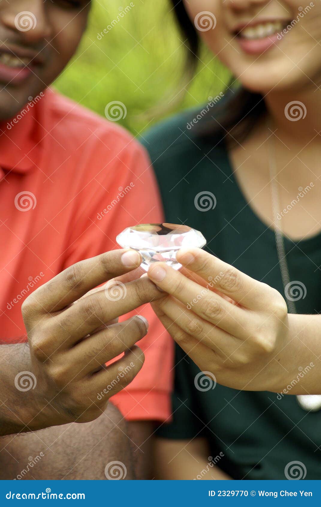 Couple holding a diamond stock photo. Image of boyfriend - 2329770