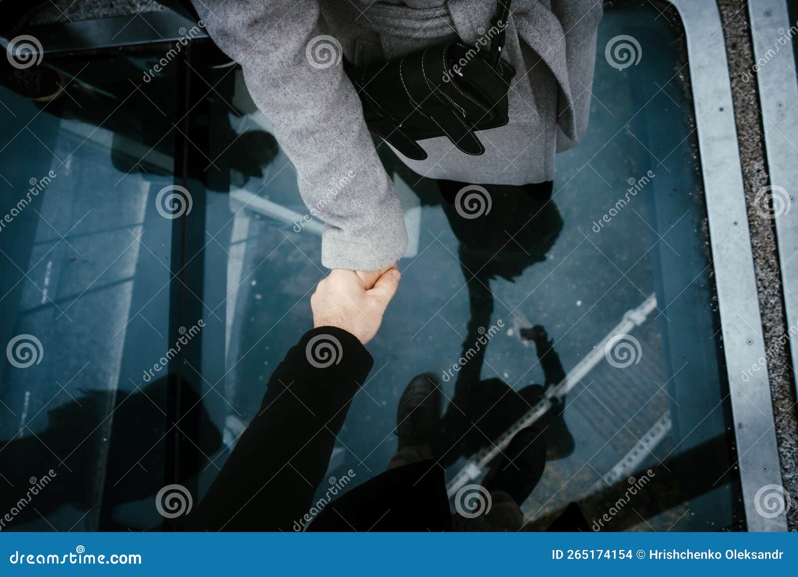The Couple is Holding Hands. Focus on Hands Stock Photo - Image of ...