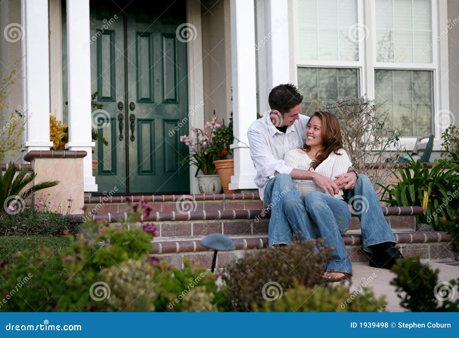 Couple at Home stock photo. Image of embrace, handsome - 1939498