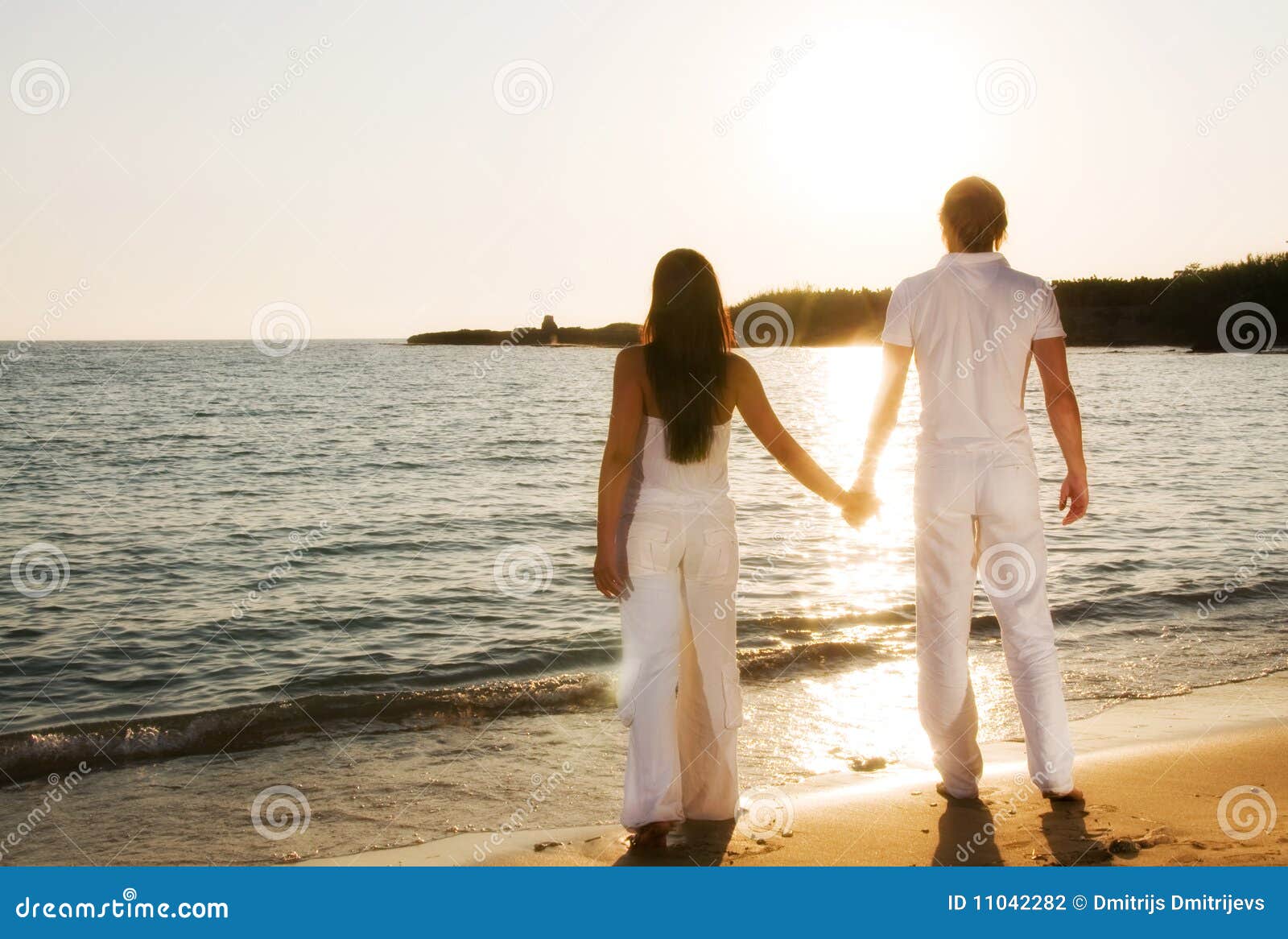 Couple Hugging, Enjoying Summer Sunset. Stock Photo - Image of couple ...