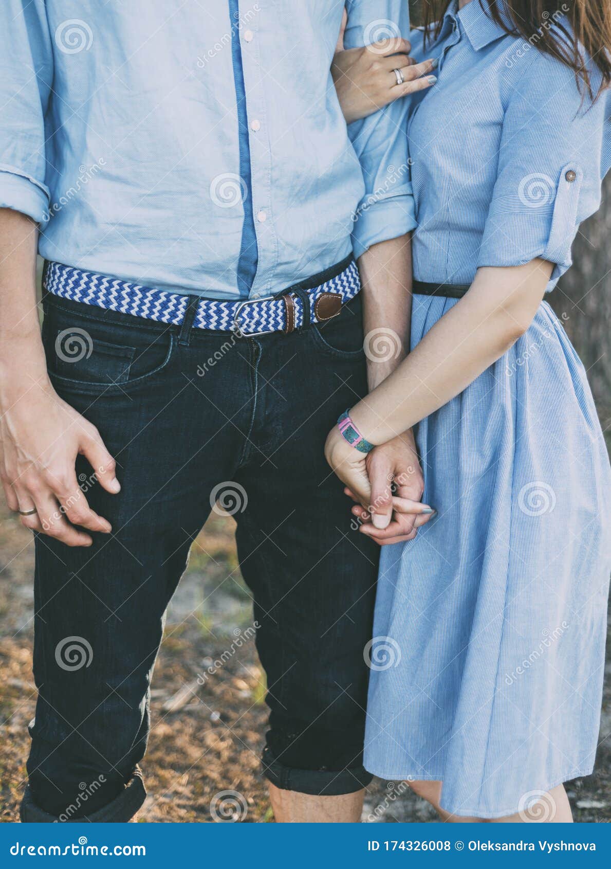 Couple is Hugging and Holding Hands Stock Photo - Image of hands ...