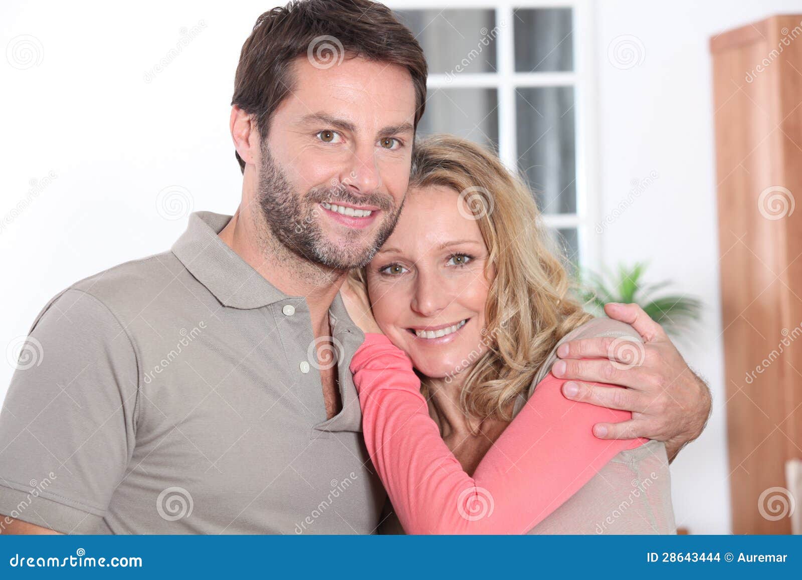 Couple hugging at home stock photo. Image of wife, relaxation - 28643444