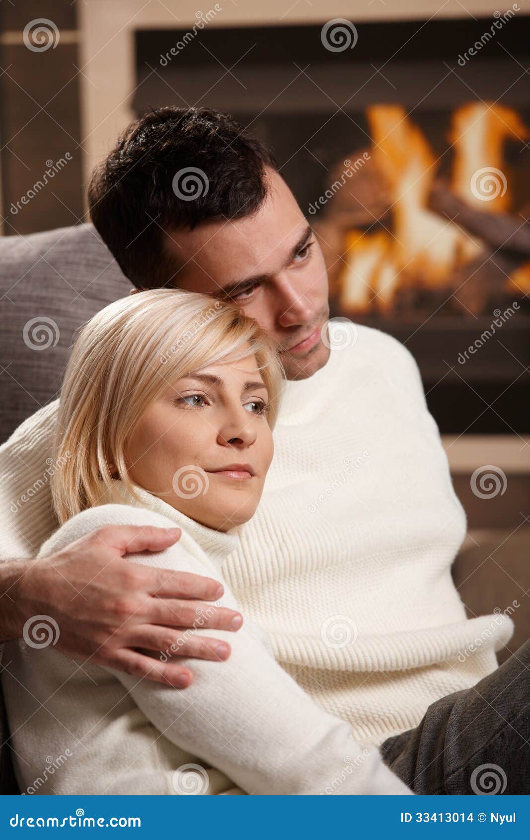 Couple hugging at home stock photo. Image of cuddling - 33413014