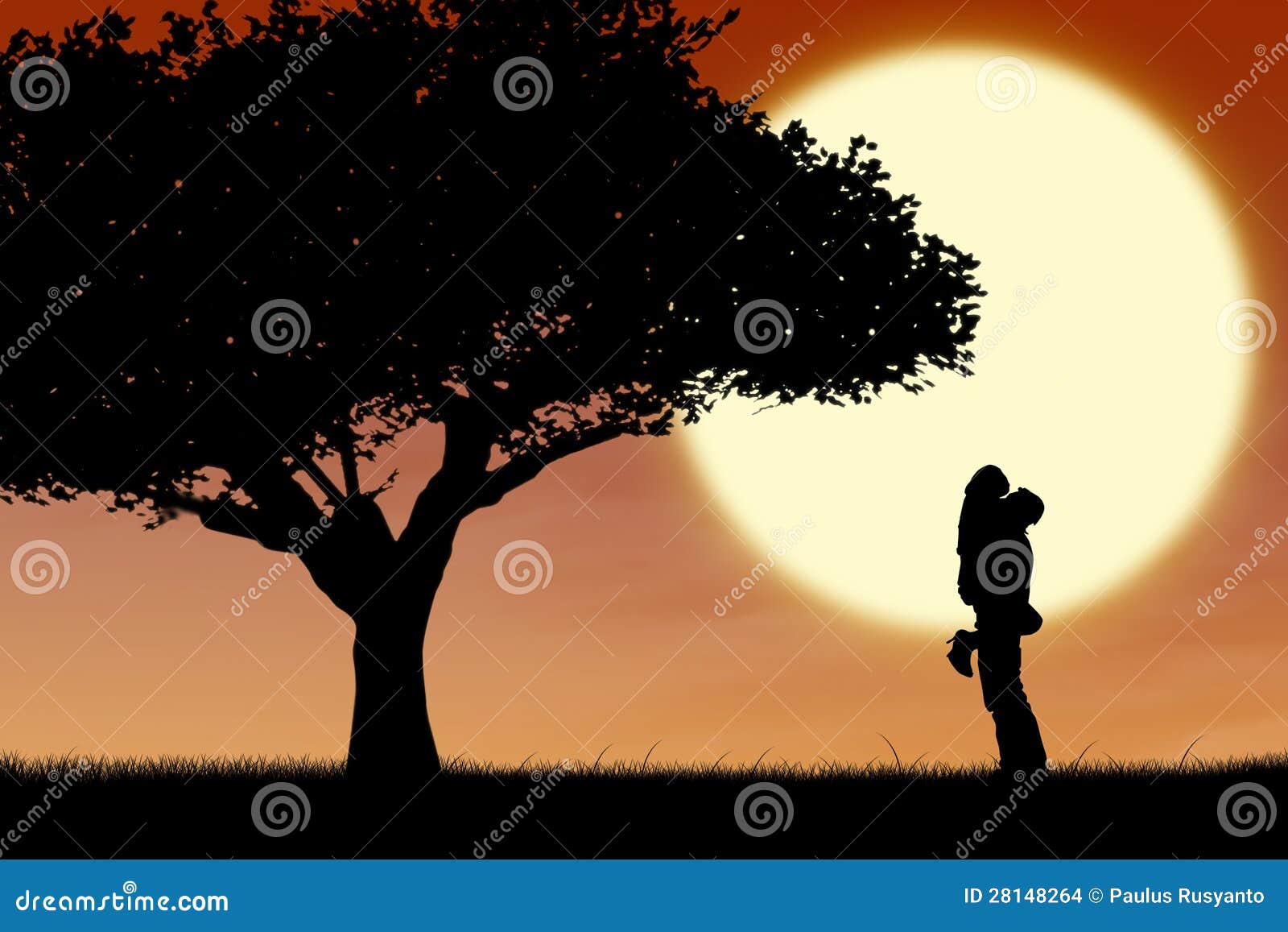 Silhouette Girl Hugging Tree Stock Illustrations – 41 Silhouette Girl ...