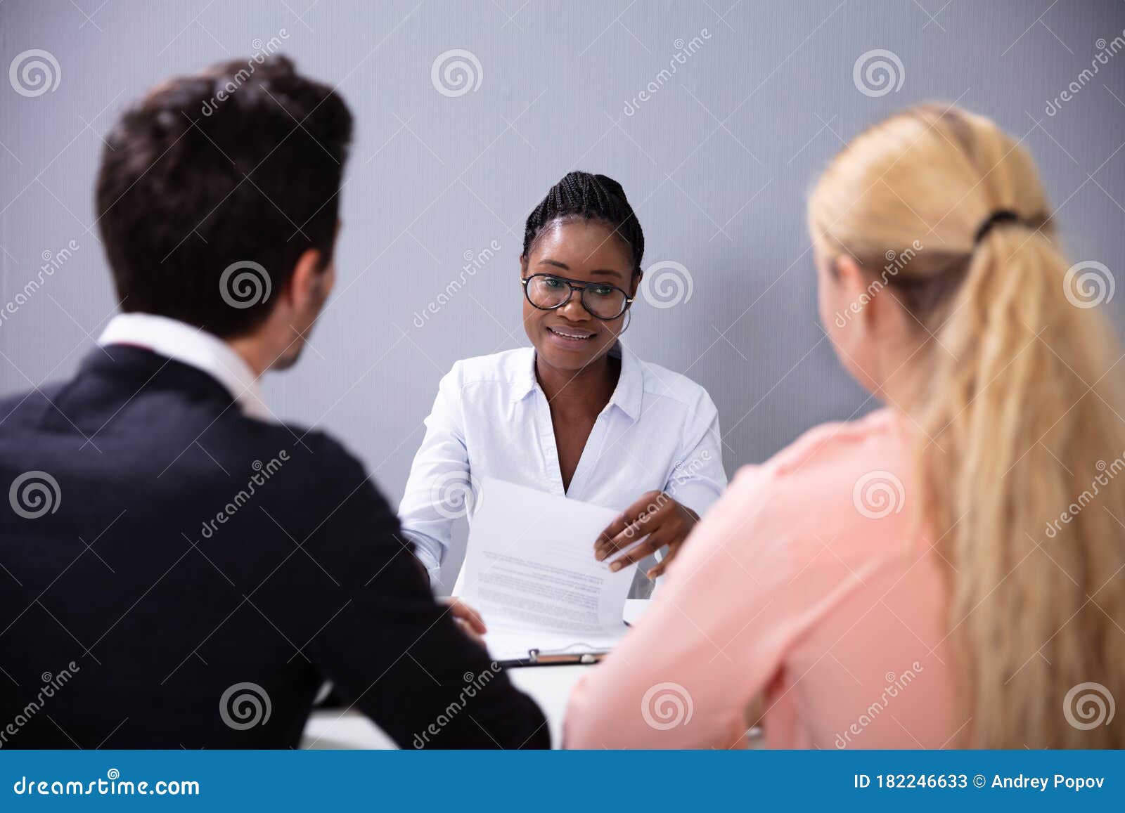 Couple at Interview at Adoption Agency Stock Image - Image of custody ...