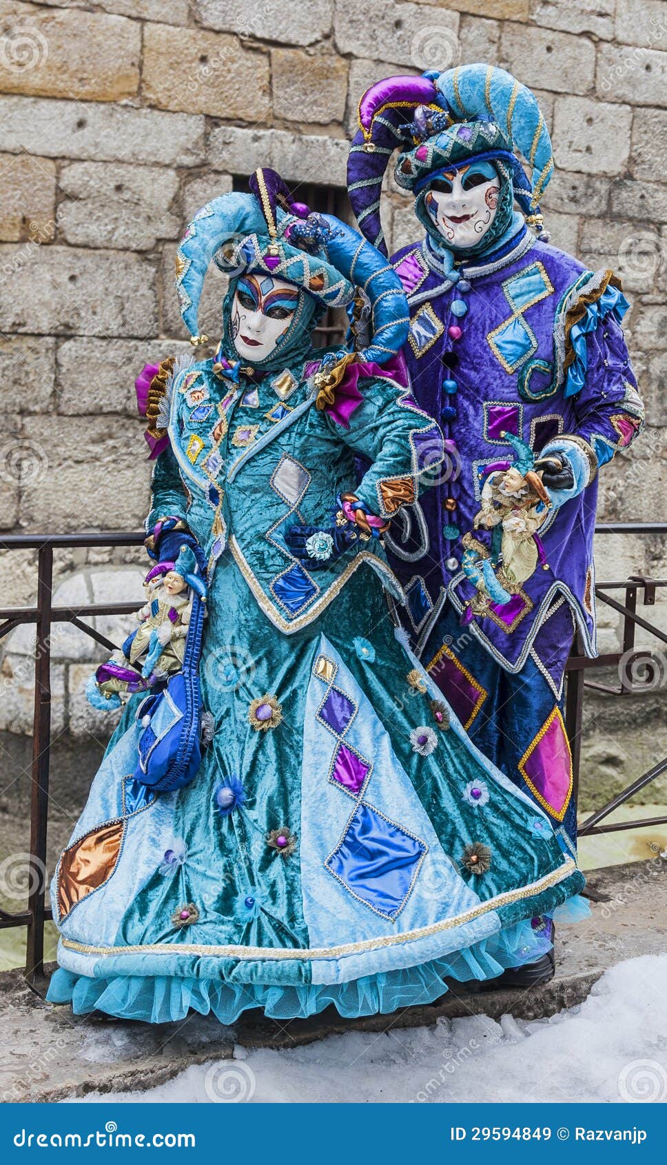 Couple of Jesters editorial stock image. Image of blue - 29594849