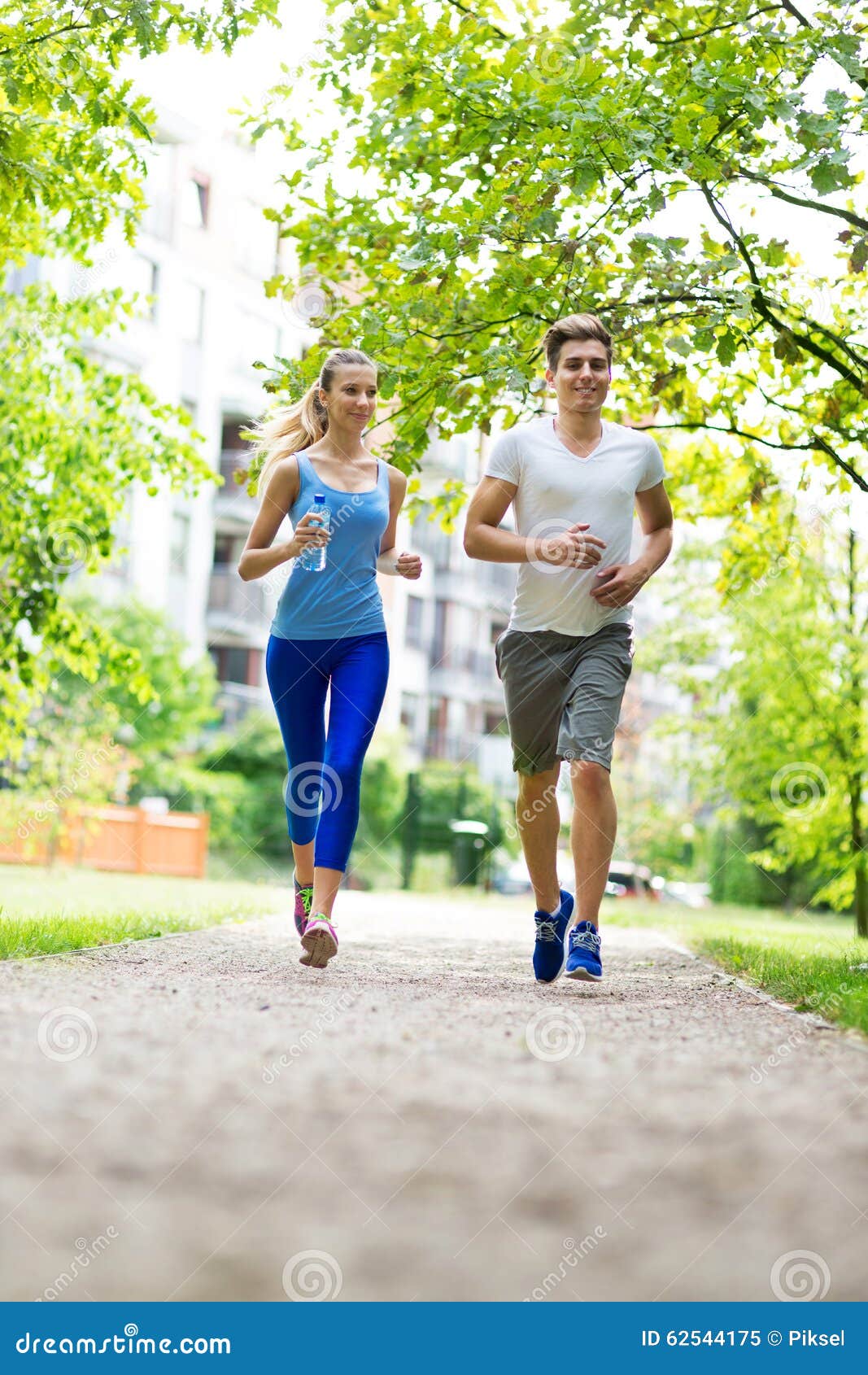 Couple jogging stock image. Image of running, lifestyle - 62544175