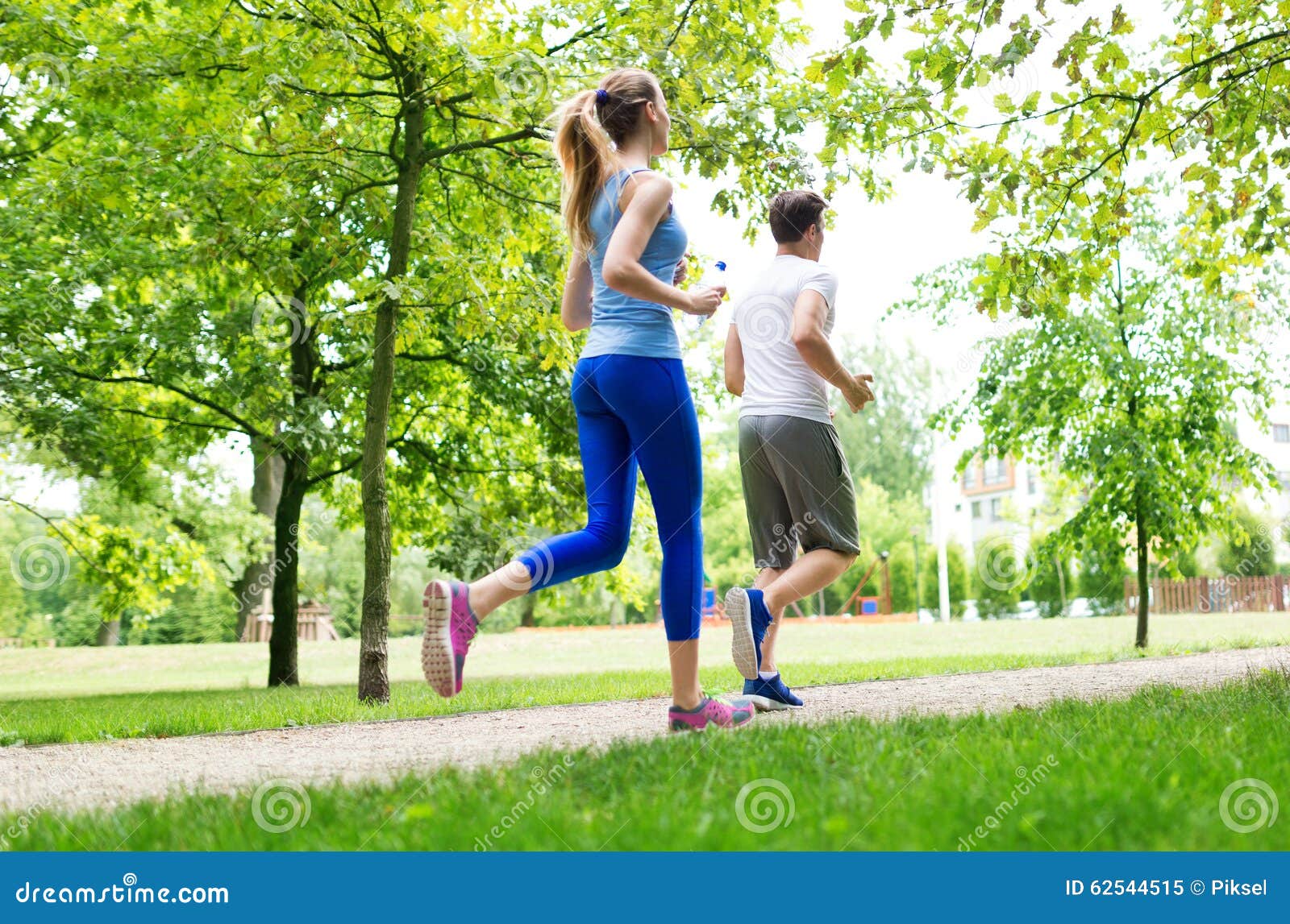 Couple jogging stock image. Image of runner, female, jogger - 62544515