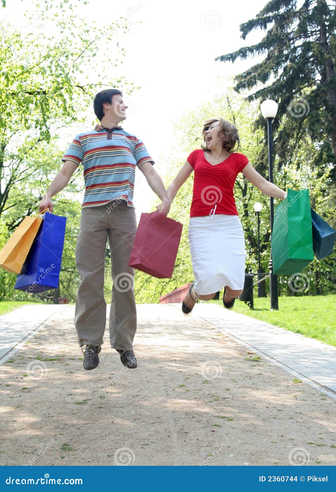 Couple Of Jumping Spiders Below A Cicada Exuvia Stock Photo ...