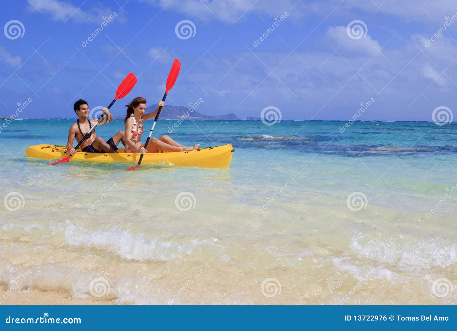 Couple kayaking stock photo. Image of paddles, beautiful - 13722976
