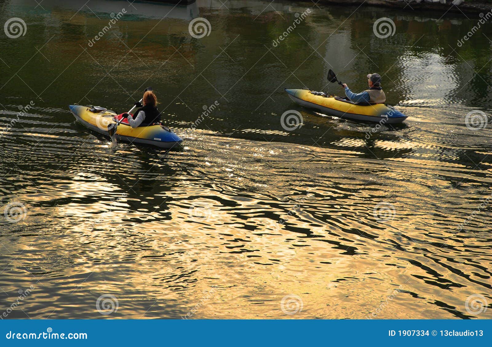 Couple Kayaking stock photo. Image of family, enjoy, current - 1907334