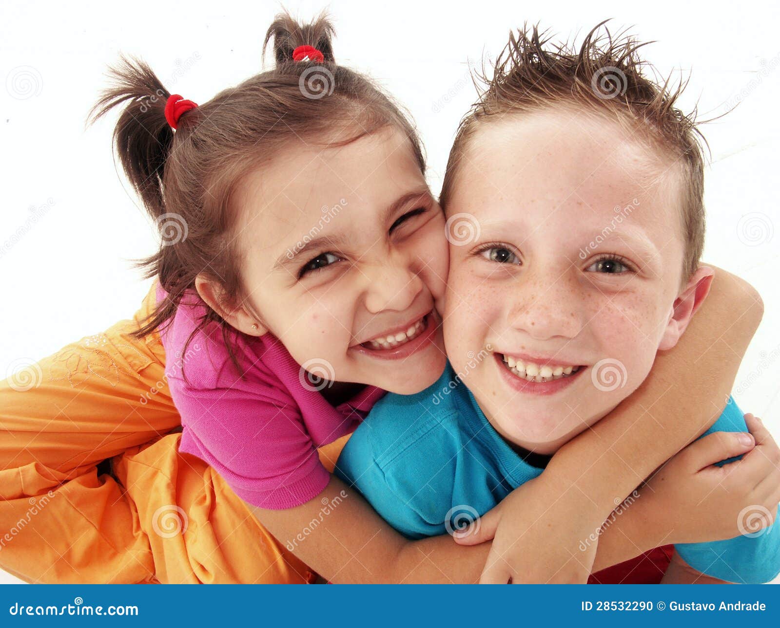 Couple kids. stock photo. Image of happiness, playful - 28532290