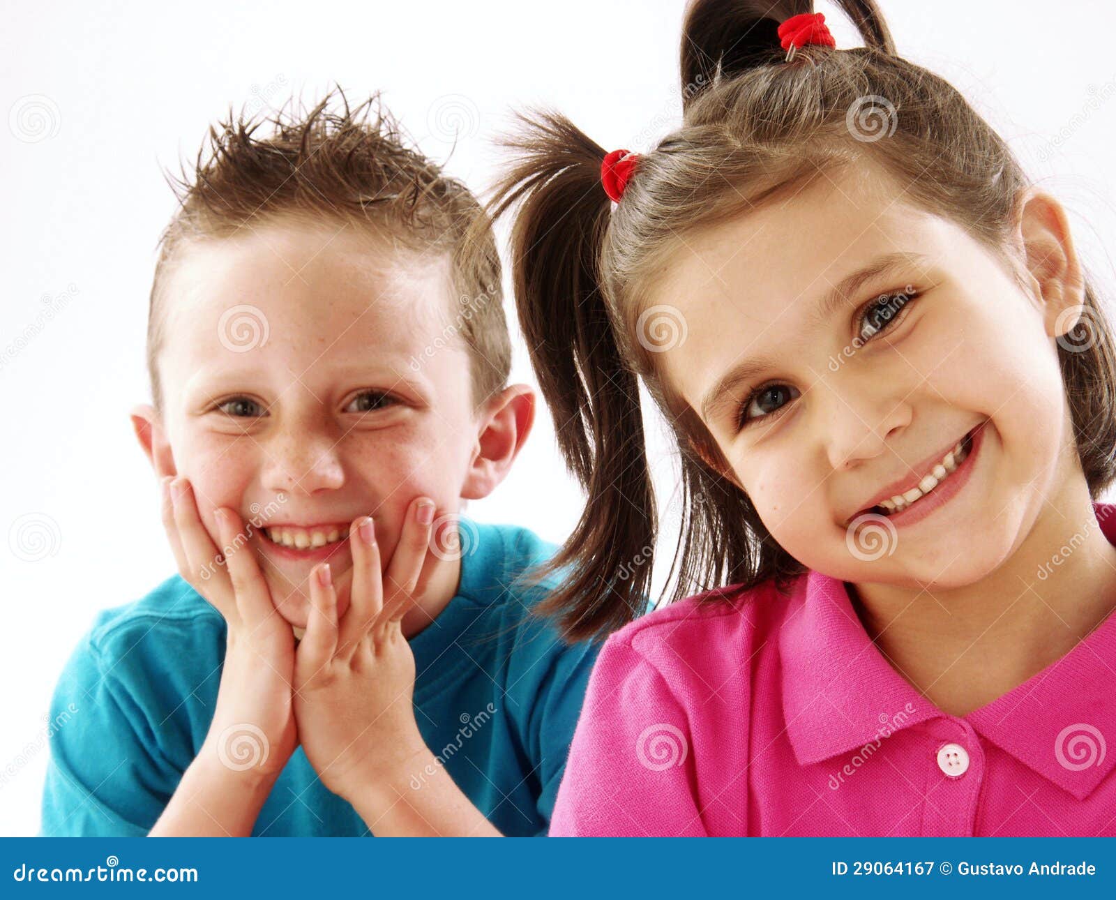 Couple kids. stock image. Image of portrait, sister, healthy - 29064167