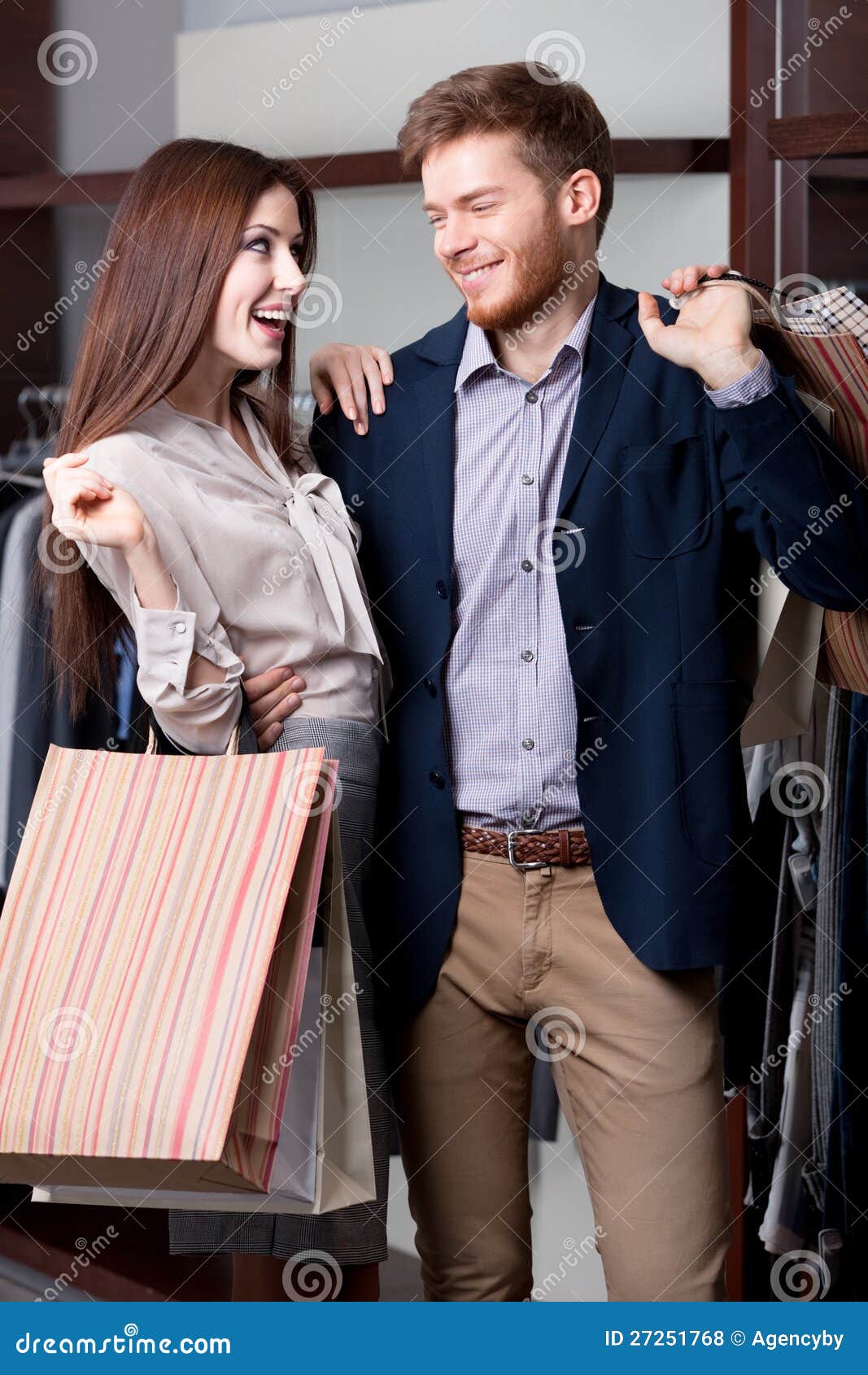 Couple likes go hopping stock photo. Image of adult, gift - 27251768