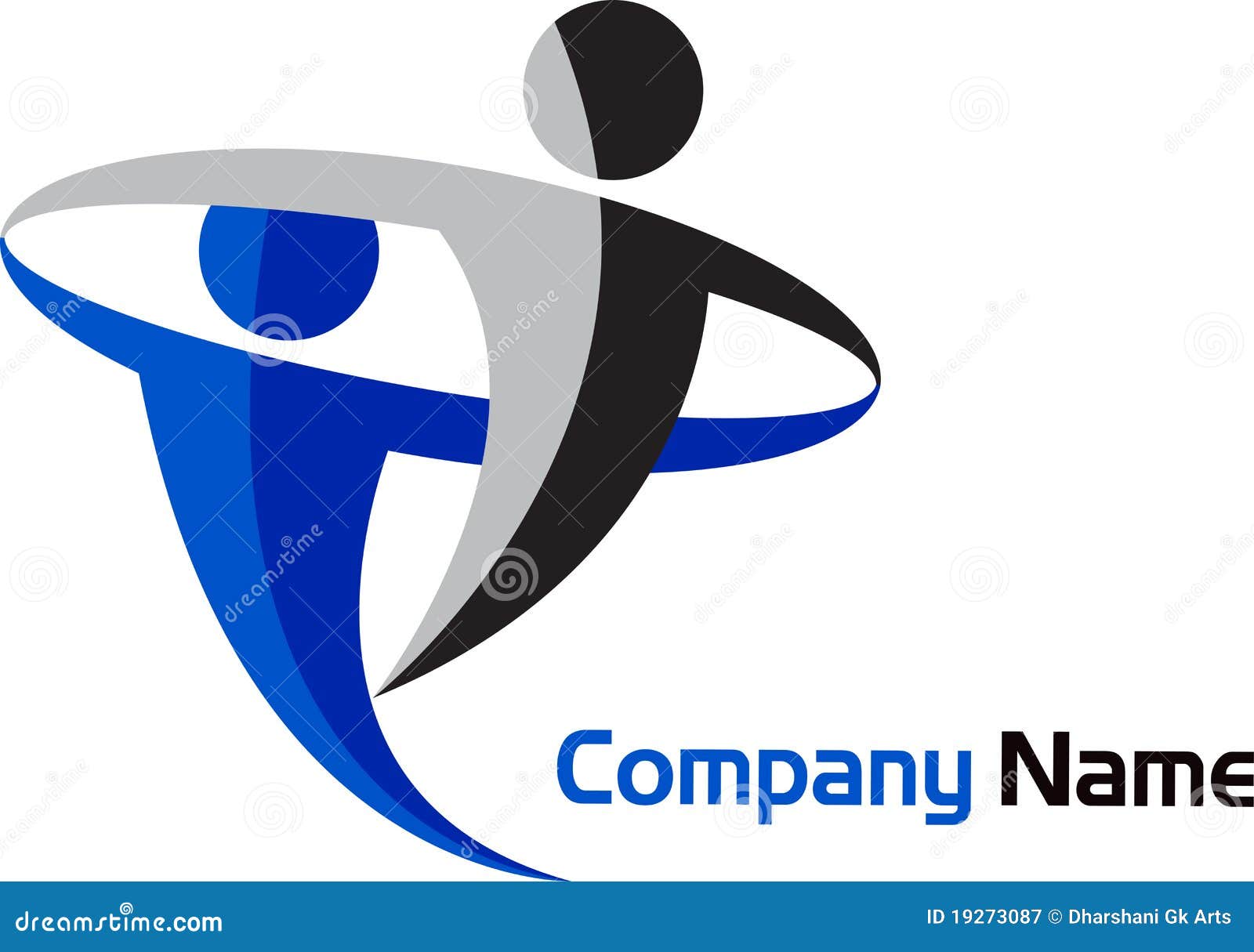 Couple logo stock vector. Illustration of colors, dance - 19273087