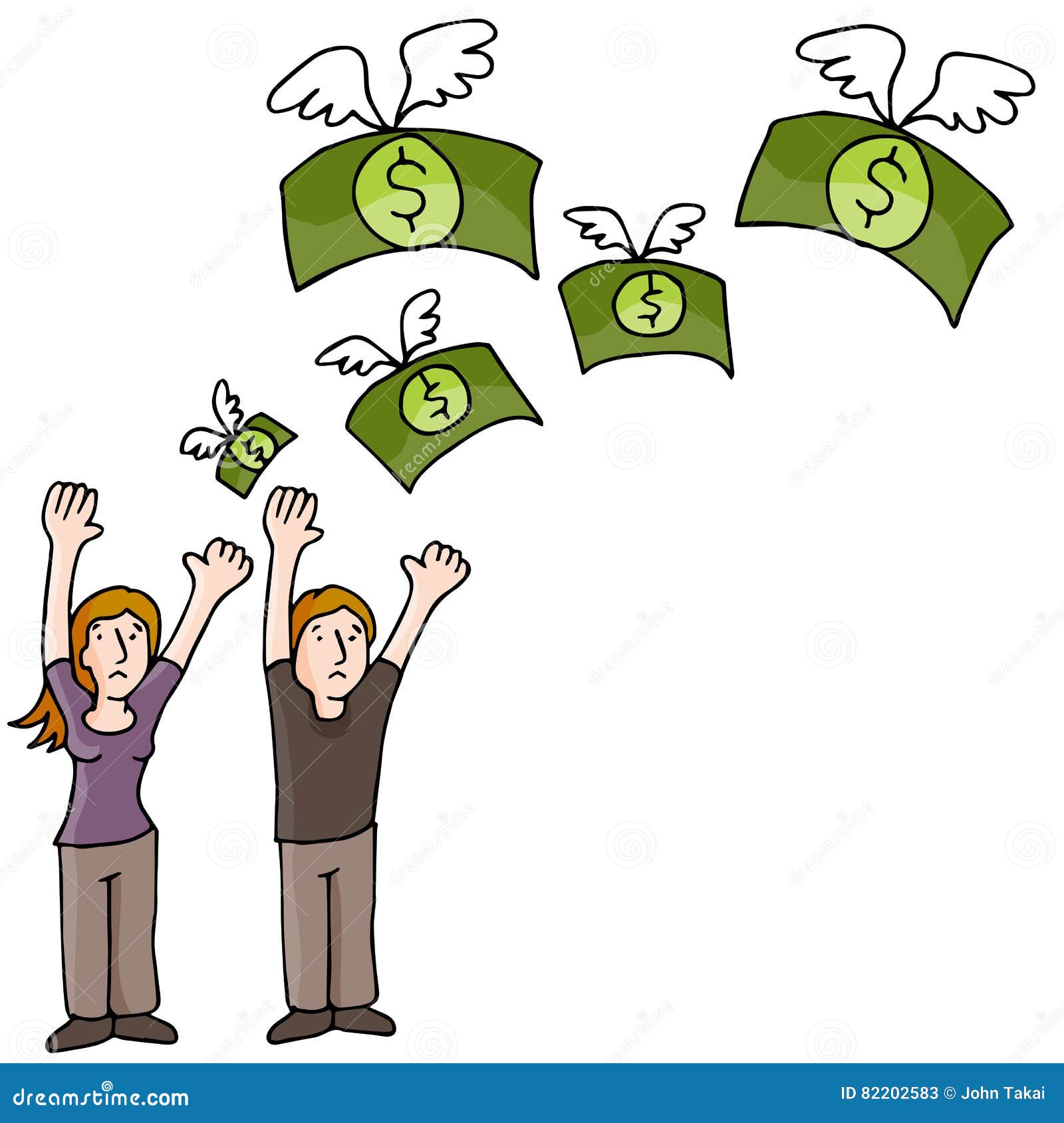 Money Wings Flying Clip Art Stock Photo | CartoonDealer.com #2807082