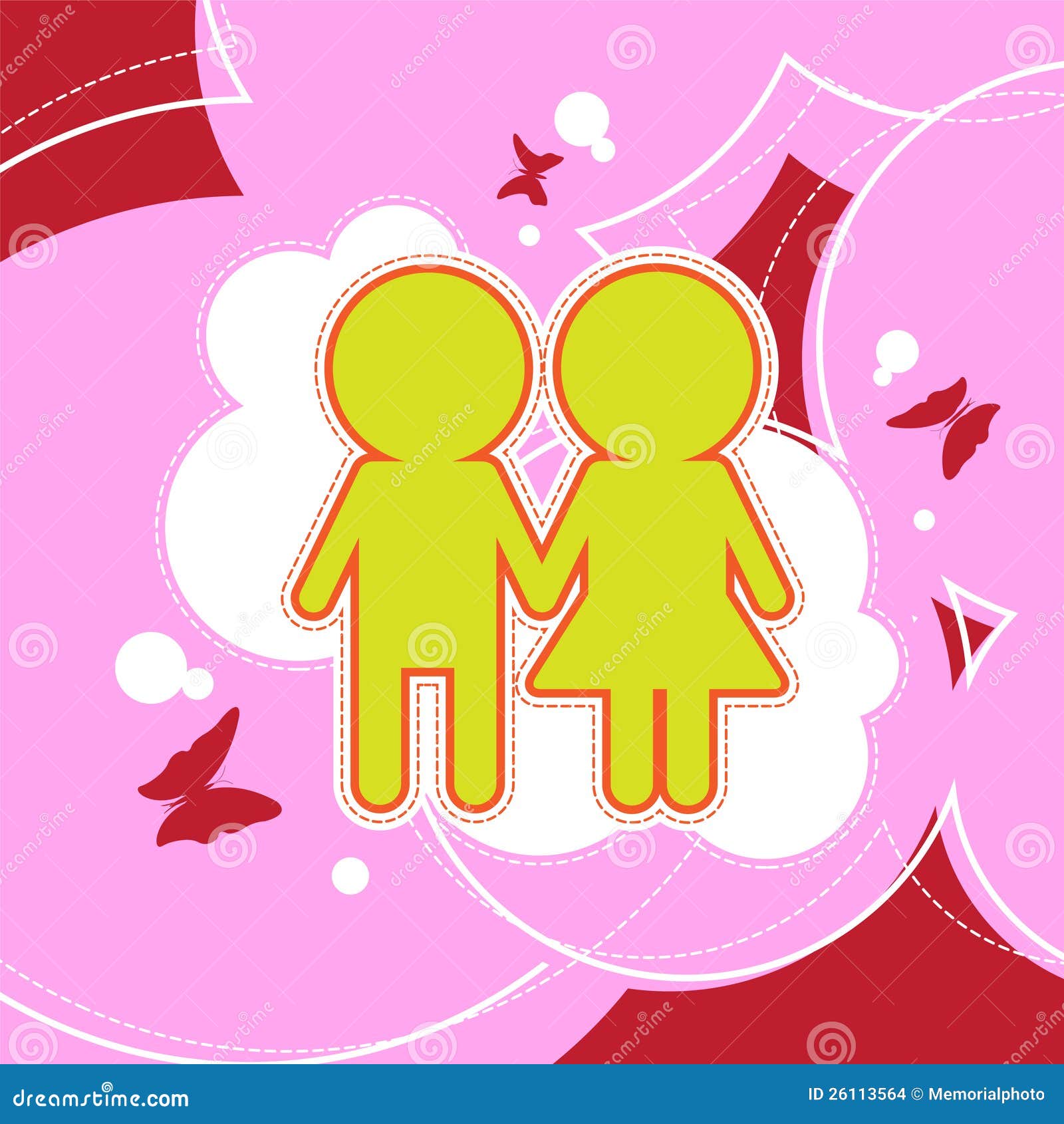 Couple Love Background Design Stock Vector - Illustration of couple ...