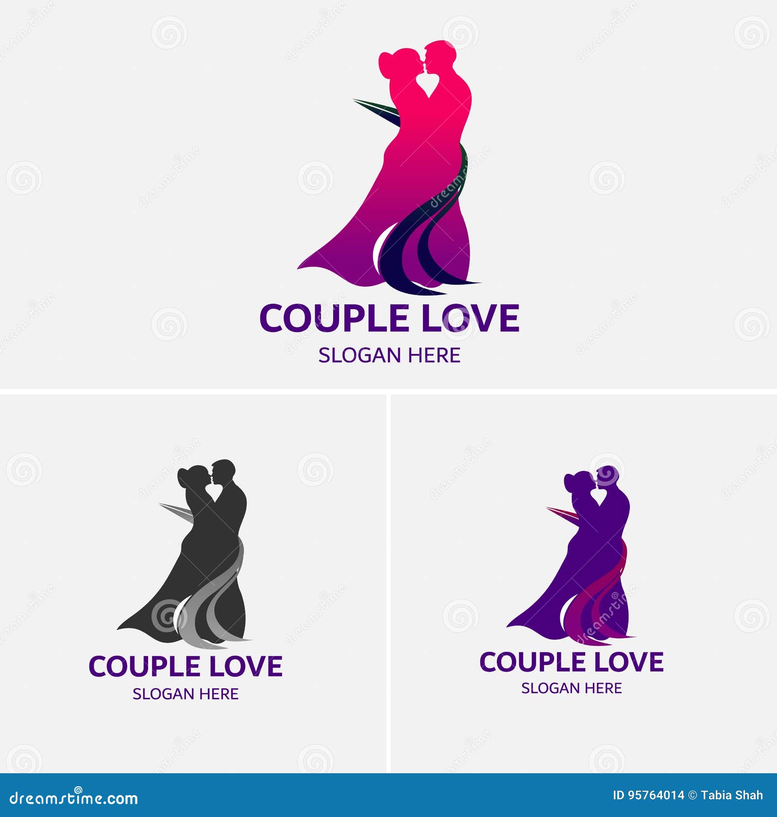 Couple Love Dancing Logo Template Stock Vector - Illustration of logo ...