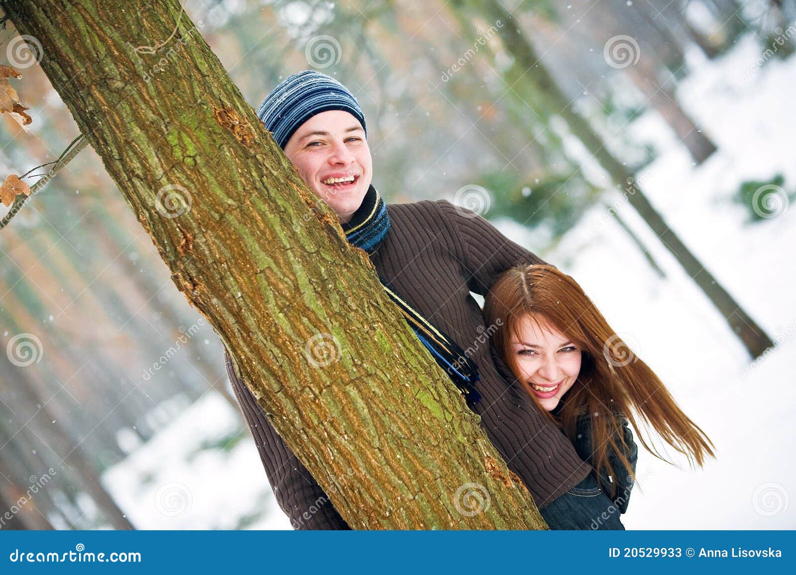 Couple in love in forest stock image. Image of beauty - 20529933