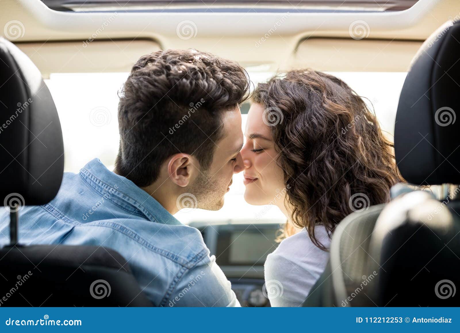Couple In Love Going In Road Trip Stock Image Image Of Driving