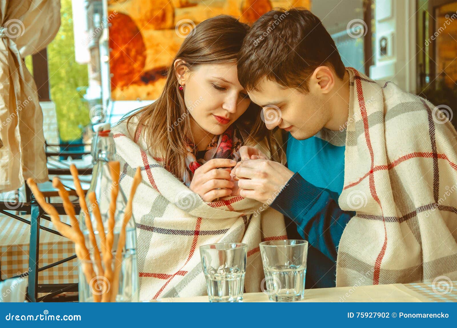 Couple in Love Having Fun on a Date Stock Photo - Image of cheerful ...