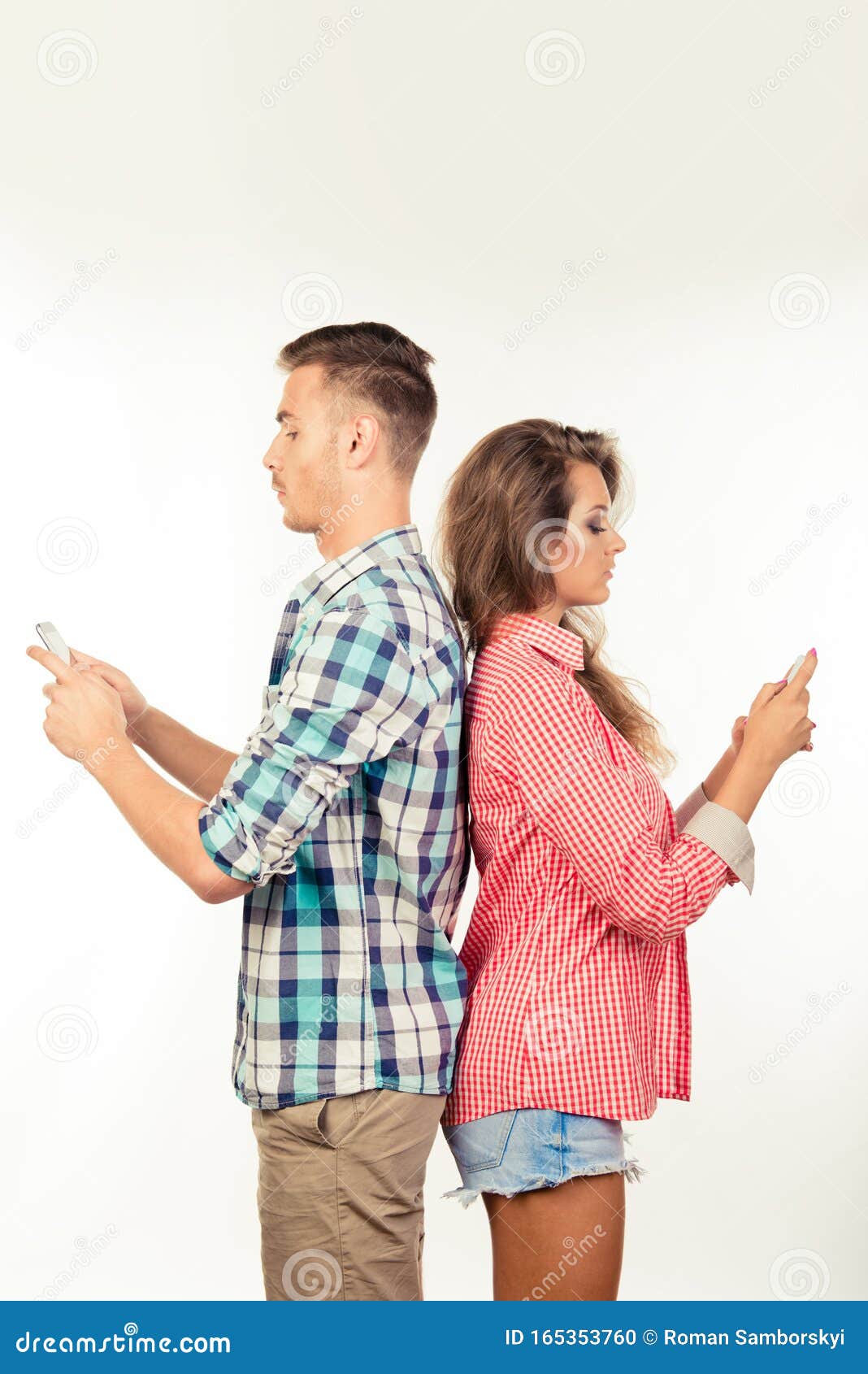 Couple in Love Ignoring Each Other Stock Photo - Image of loneliness ...