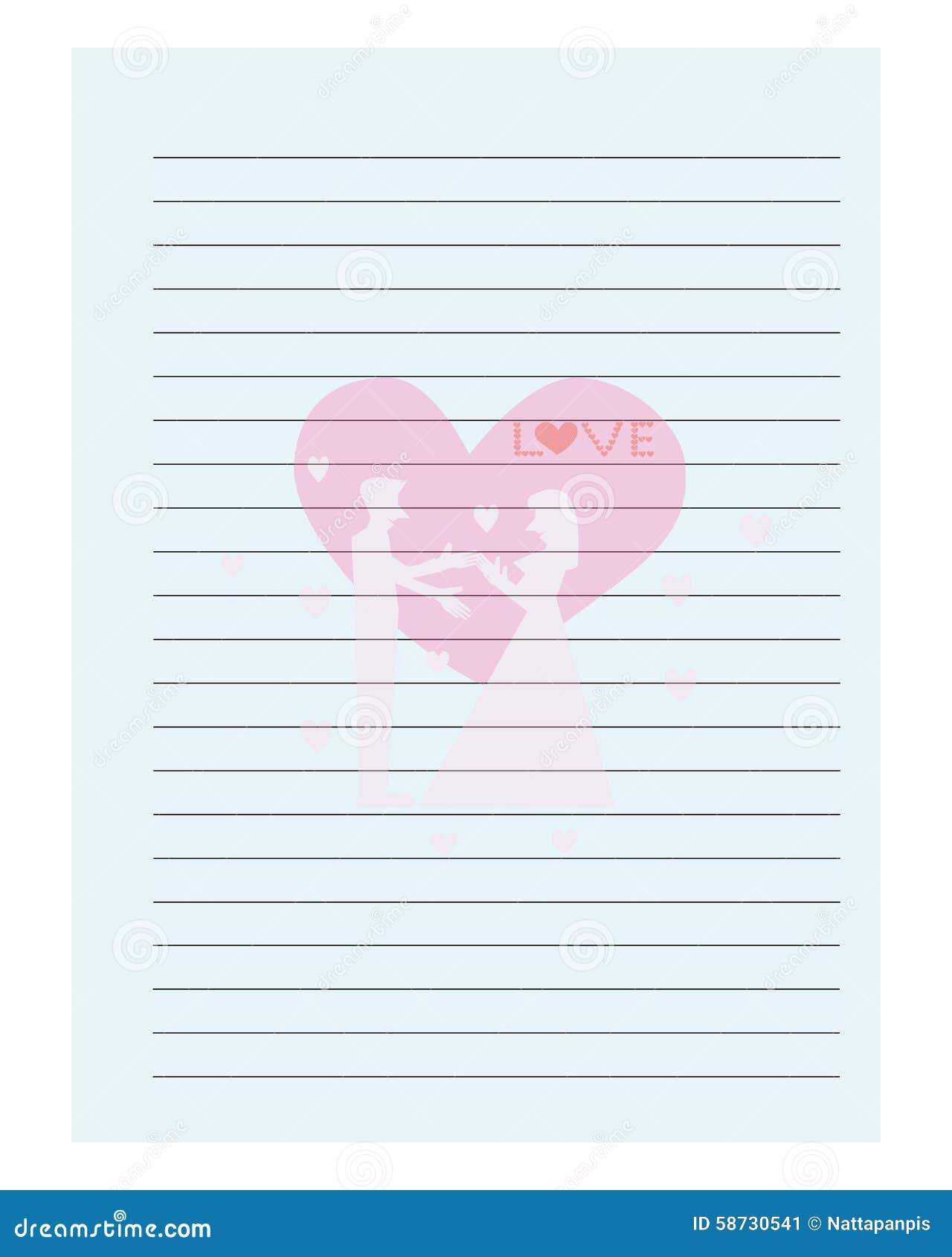 Couple love picture stock illustration. Illustration of note - 58730541