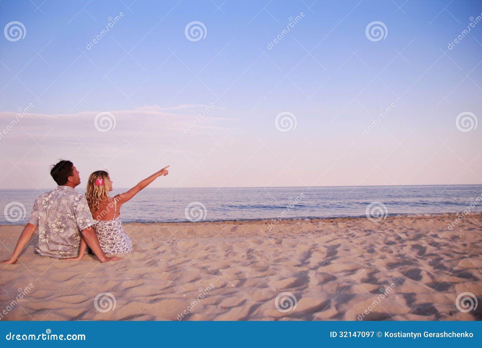 Couple in love on the sea stock image. Image of resort - 32147097