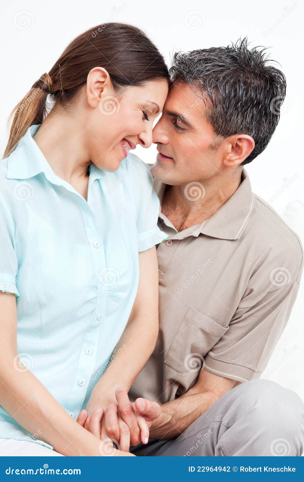 Couple in Love Smiling at Each Stock Photo - Image of couple ...