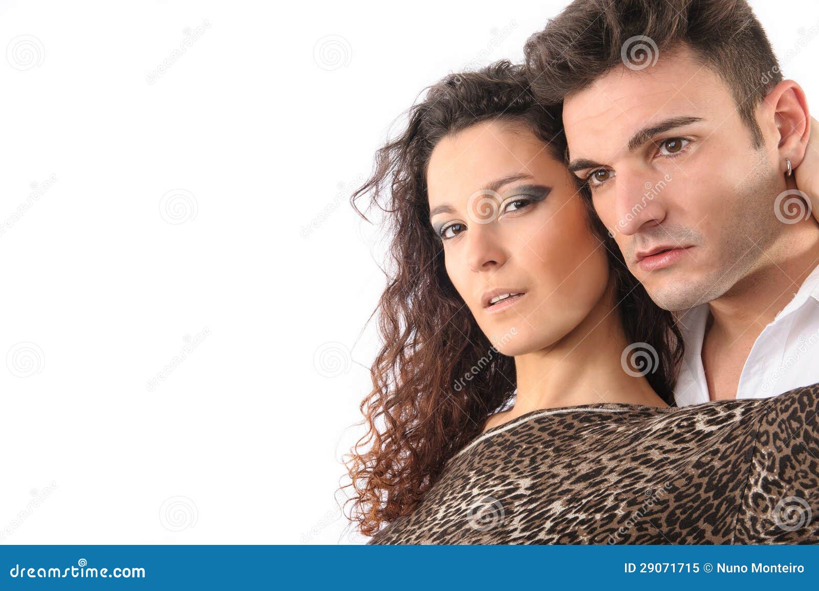 Couple in Love Standing Together Close Stock Image - Image of dating ...