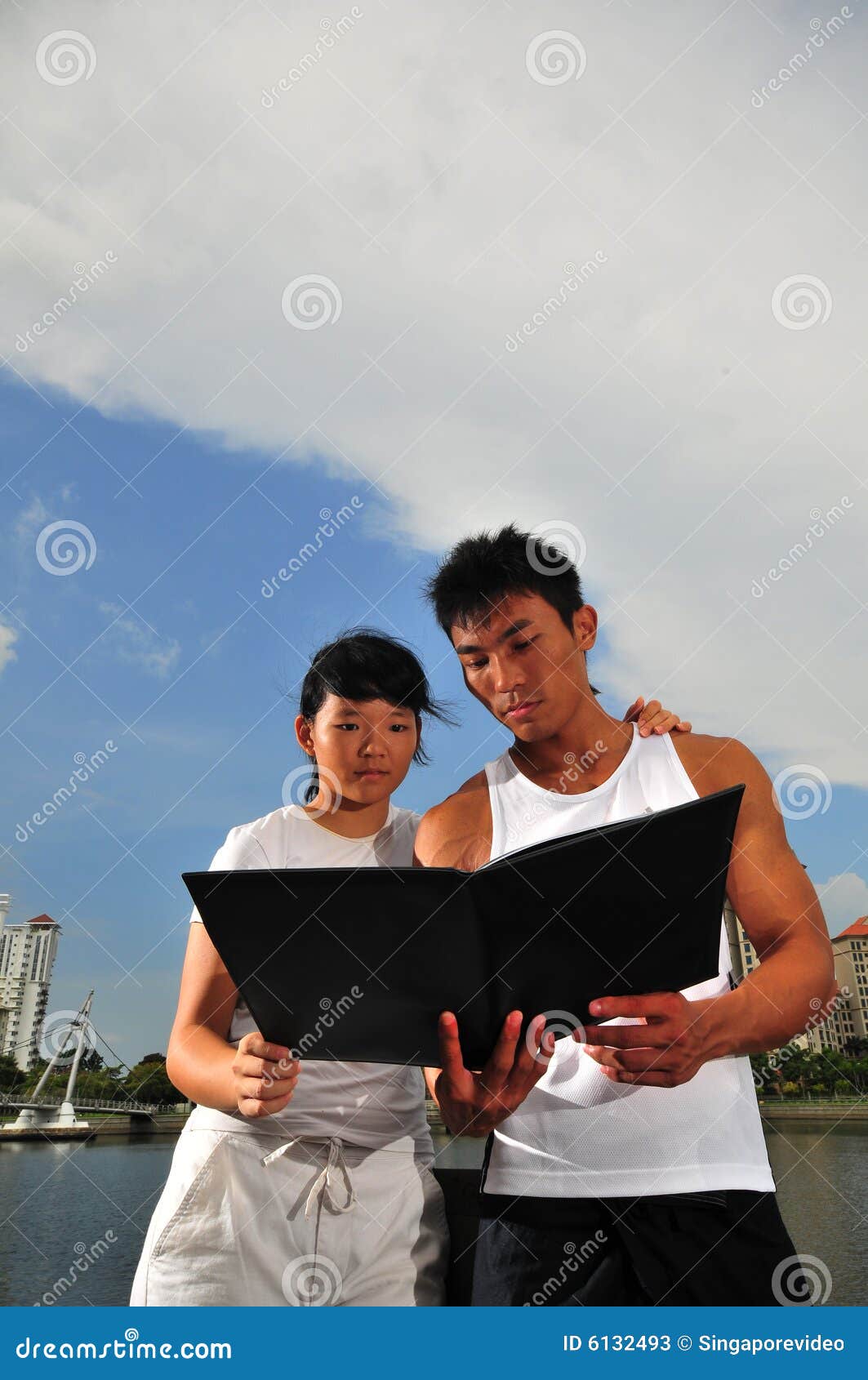 Couple Making Decisions 6 stock image. Image of documents - 6132493