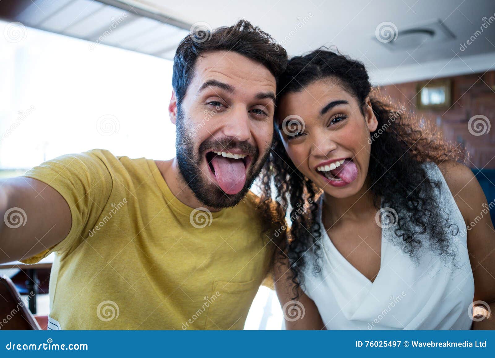 Couple Making Facial Expression and Having Fun Stock Image - Image of ...