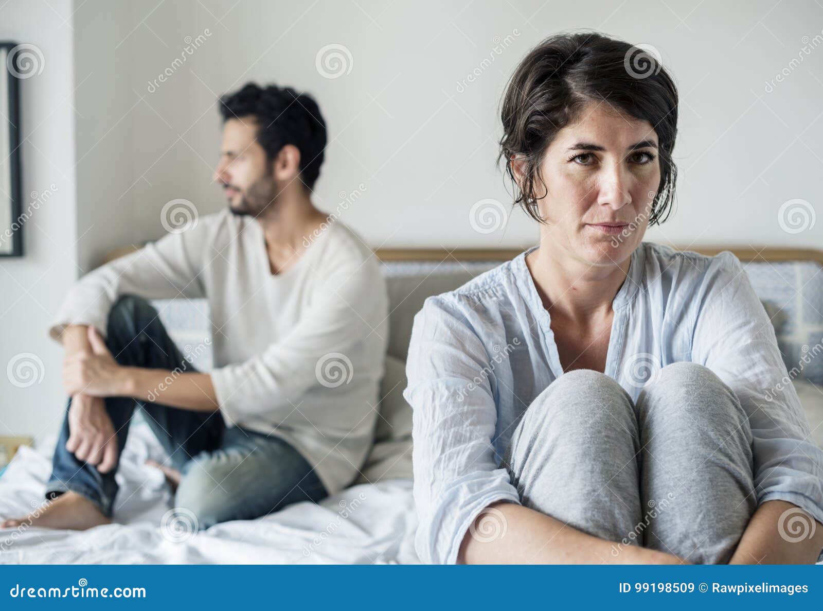 Couple Married Problem Relationship Unhappy Stock Image - Image of ...