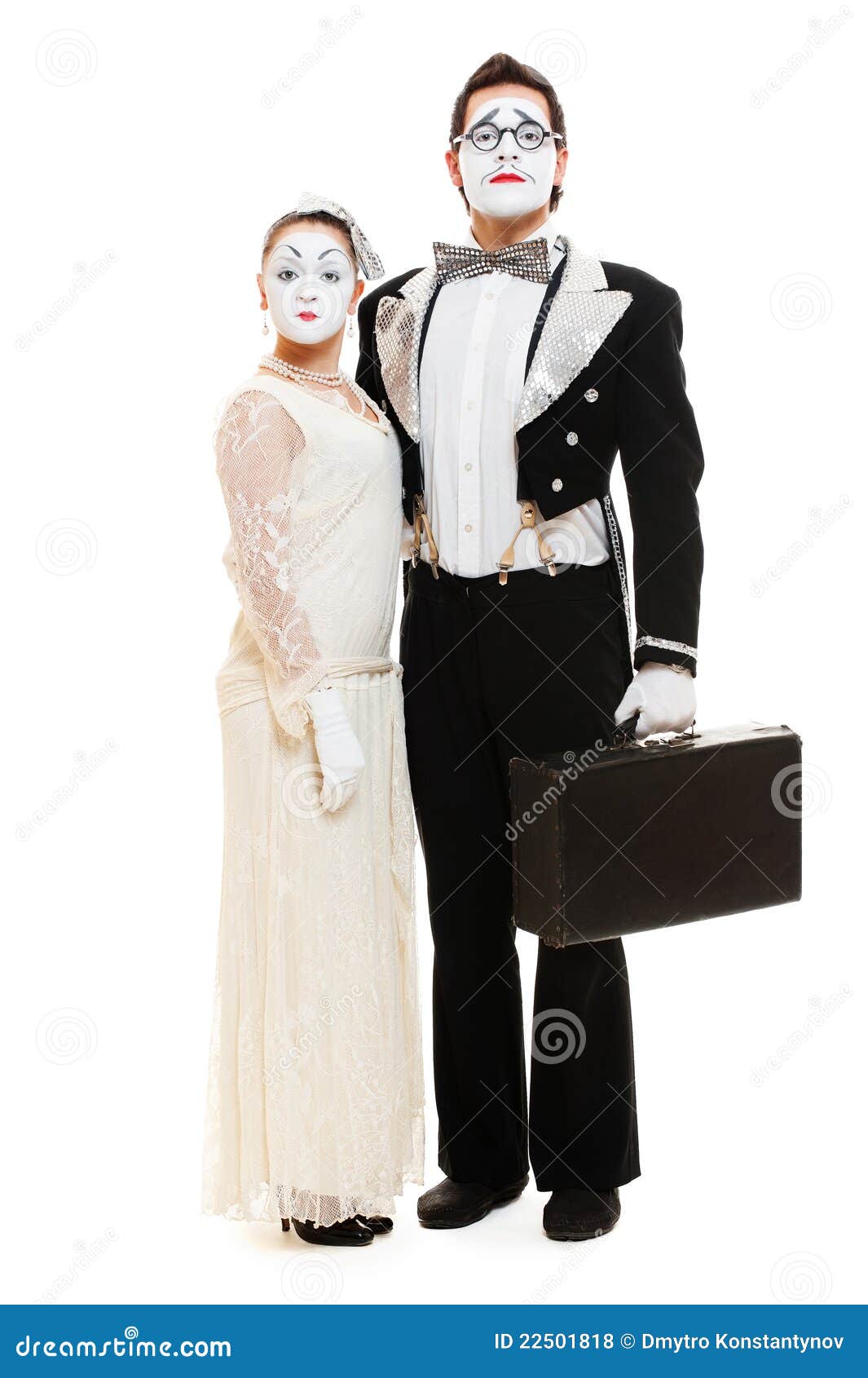 Couple Of Mimes Royalty-Free Stock Photography | CartoonDealer.com ...
