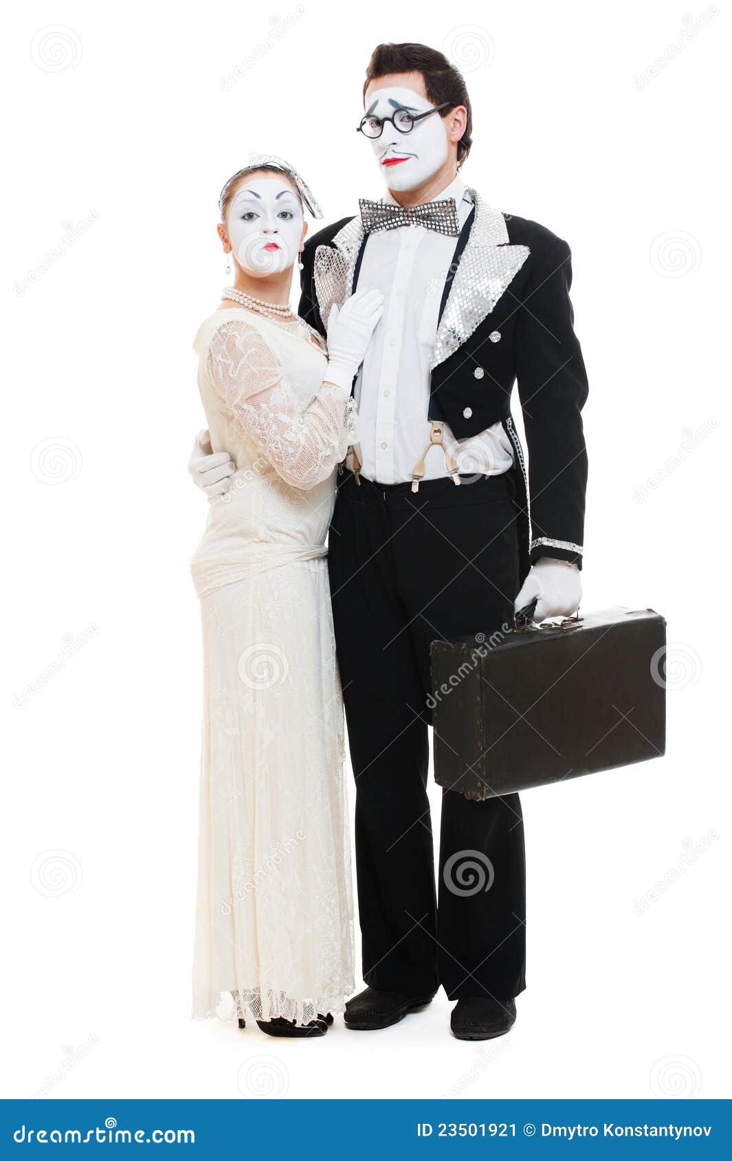 Couple Of Mimes Royalty-Free Stock Photography | CartoonDealer.com ...