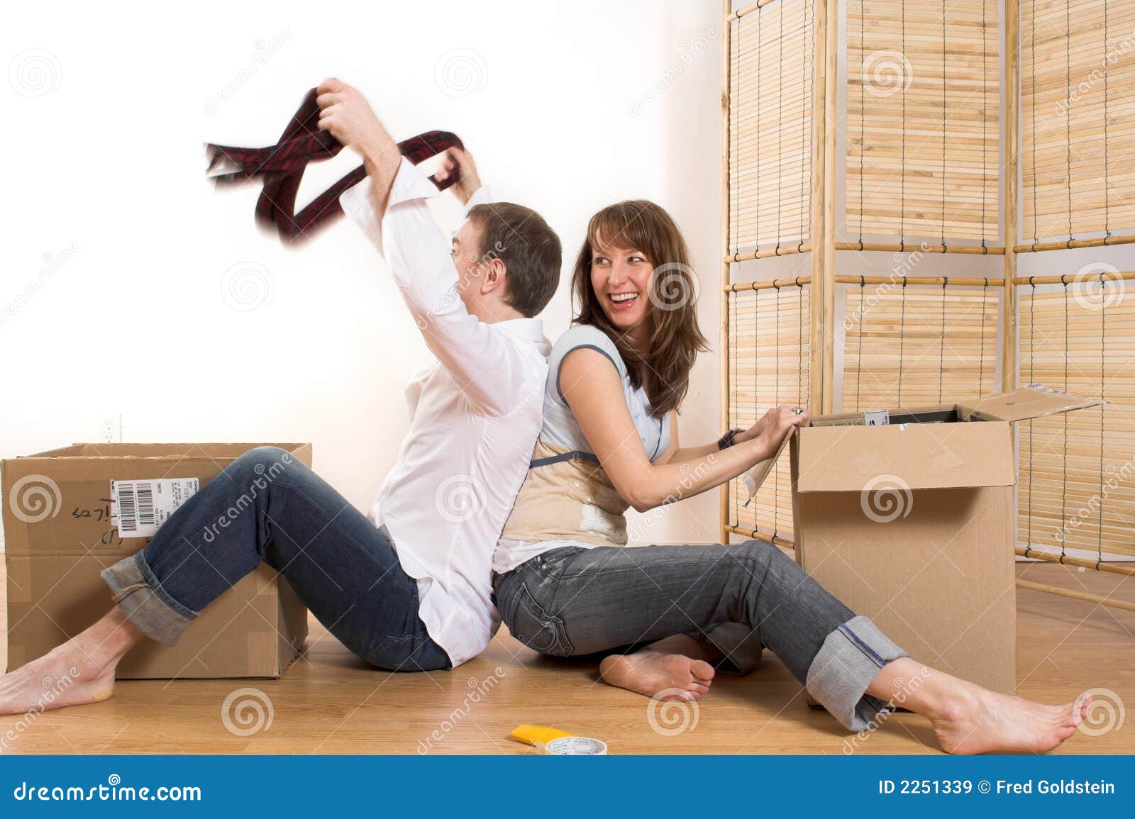 Couple Moving in Appartment Stock Image - Image of relaxed, celebrate ...
