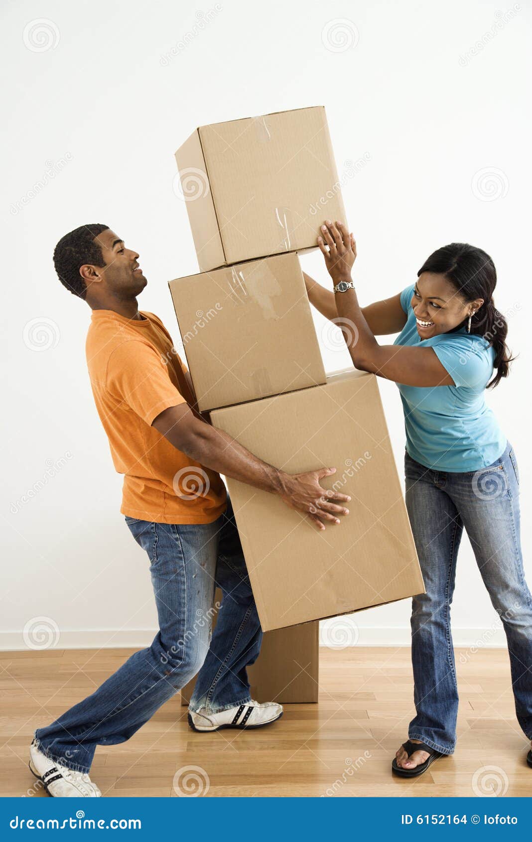 People Carrying Boxes