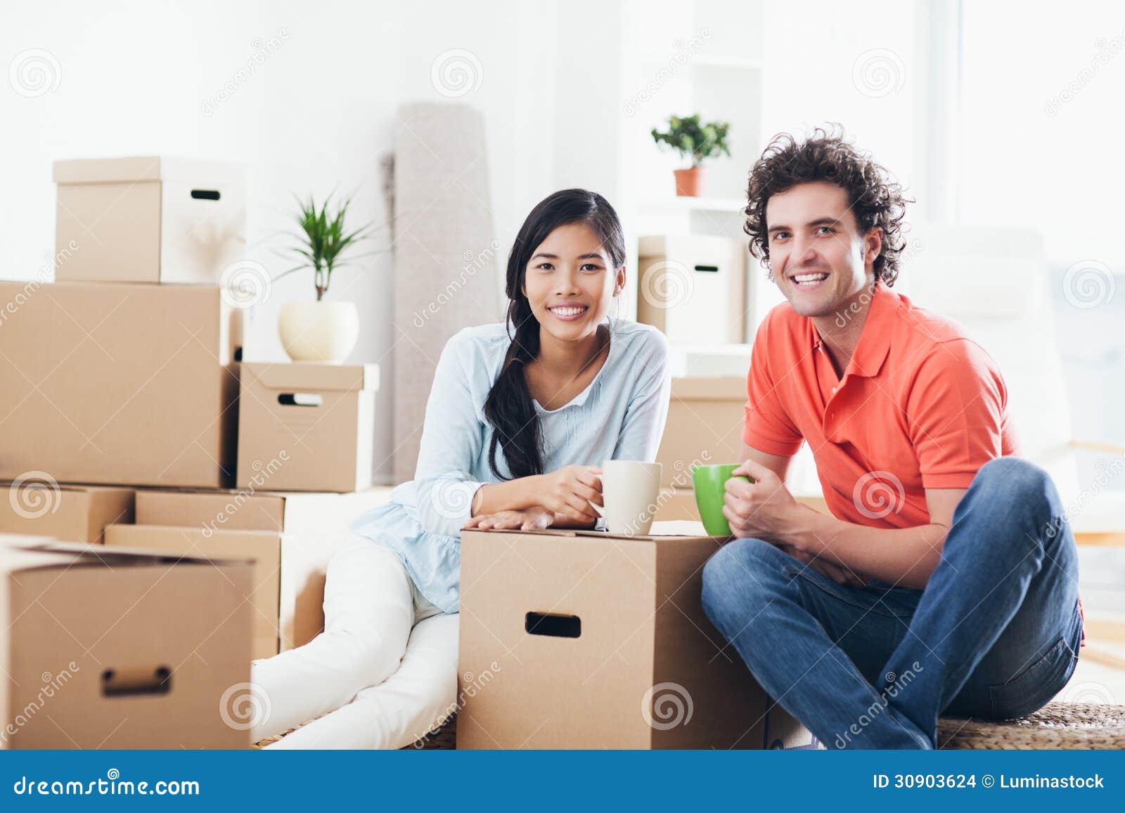 Couple Moving in stock photo. Image of husband, adult - 30903624