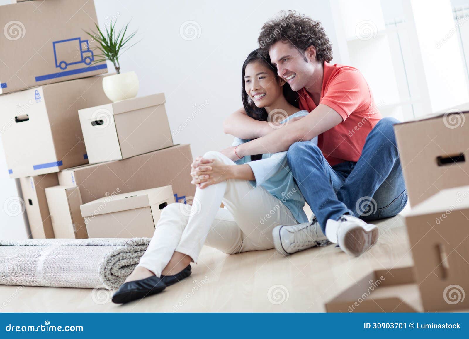 Couple Moving in stock image. Image of eyes, lifestyle - 30903701