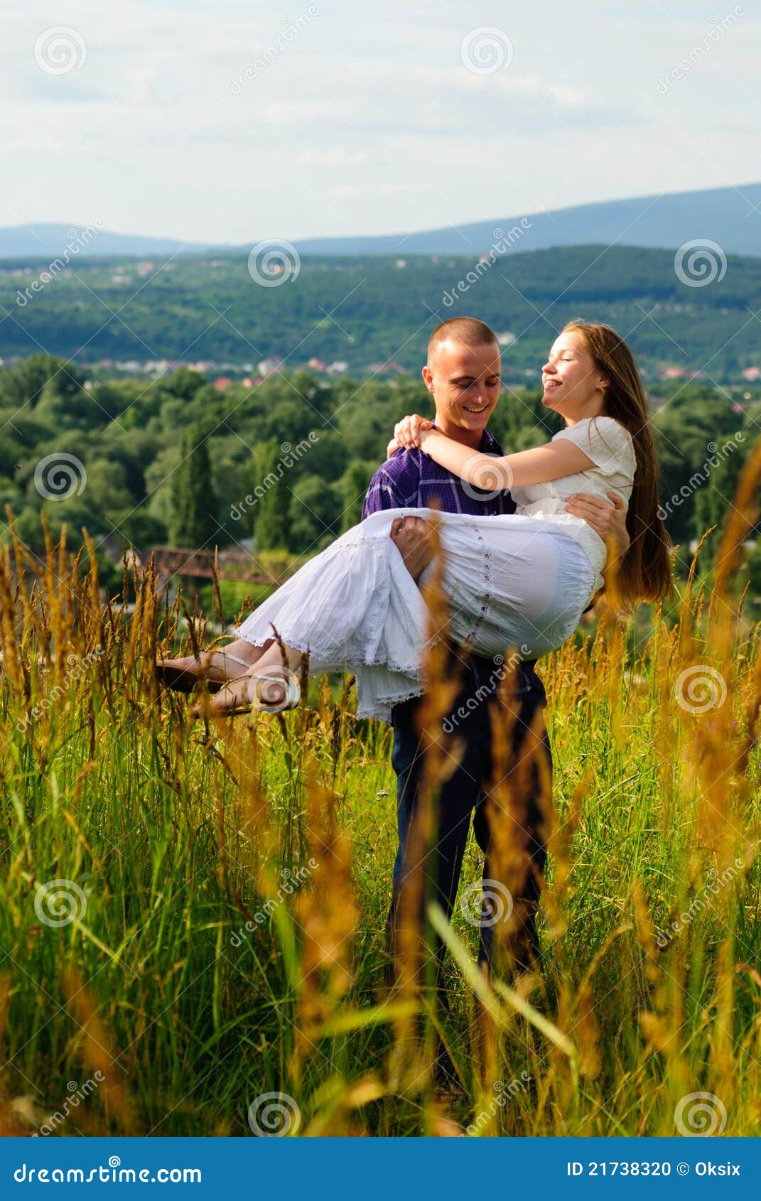 Couple on nature stock photo. Image of dreams, activity - 21738320