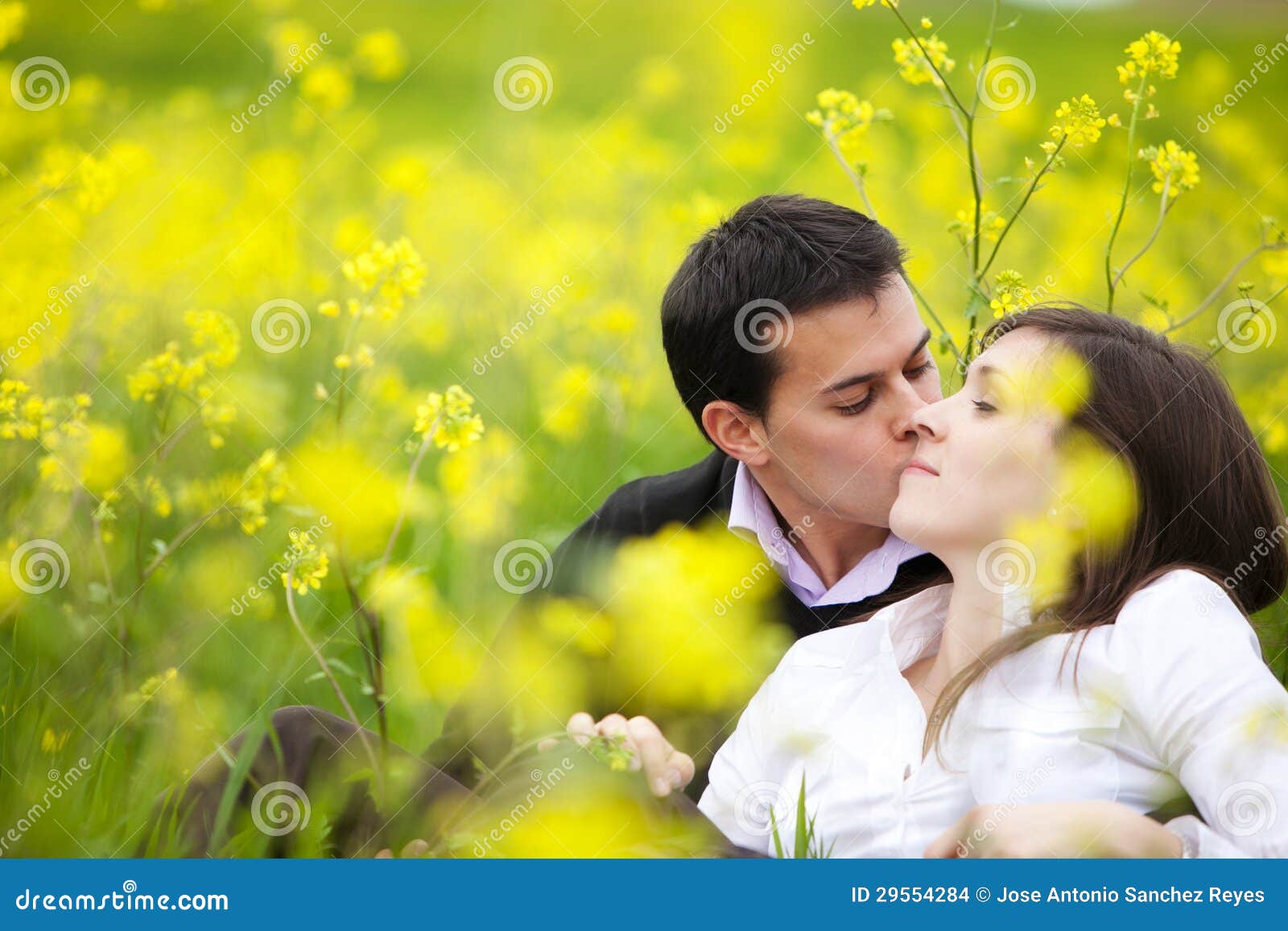 Couple in nature stock photo. Image of intimacy, beauty - 29554284