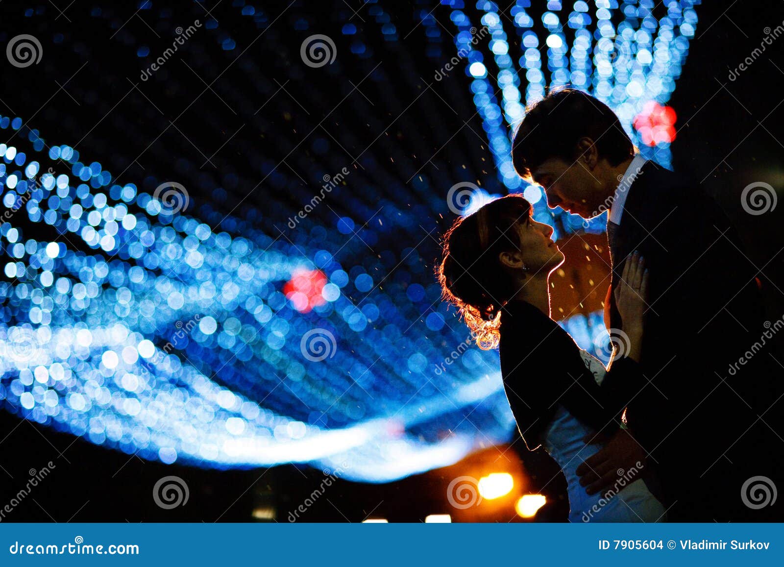 Couple at night stock photo. Image of male, love, fantastic - 7905604