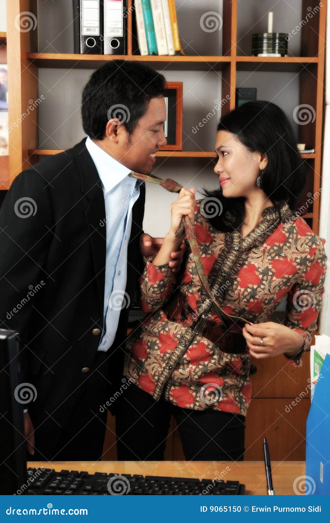 Couple in office stock photo. Image of business, flirting - 9065150