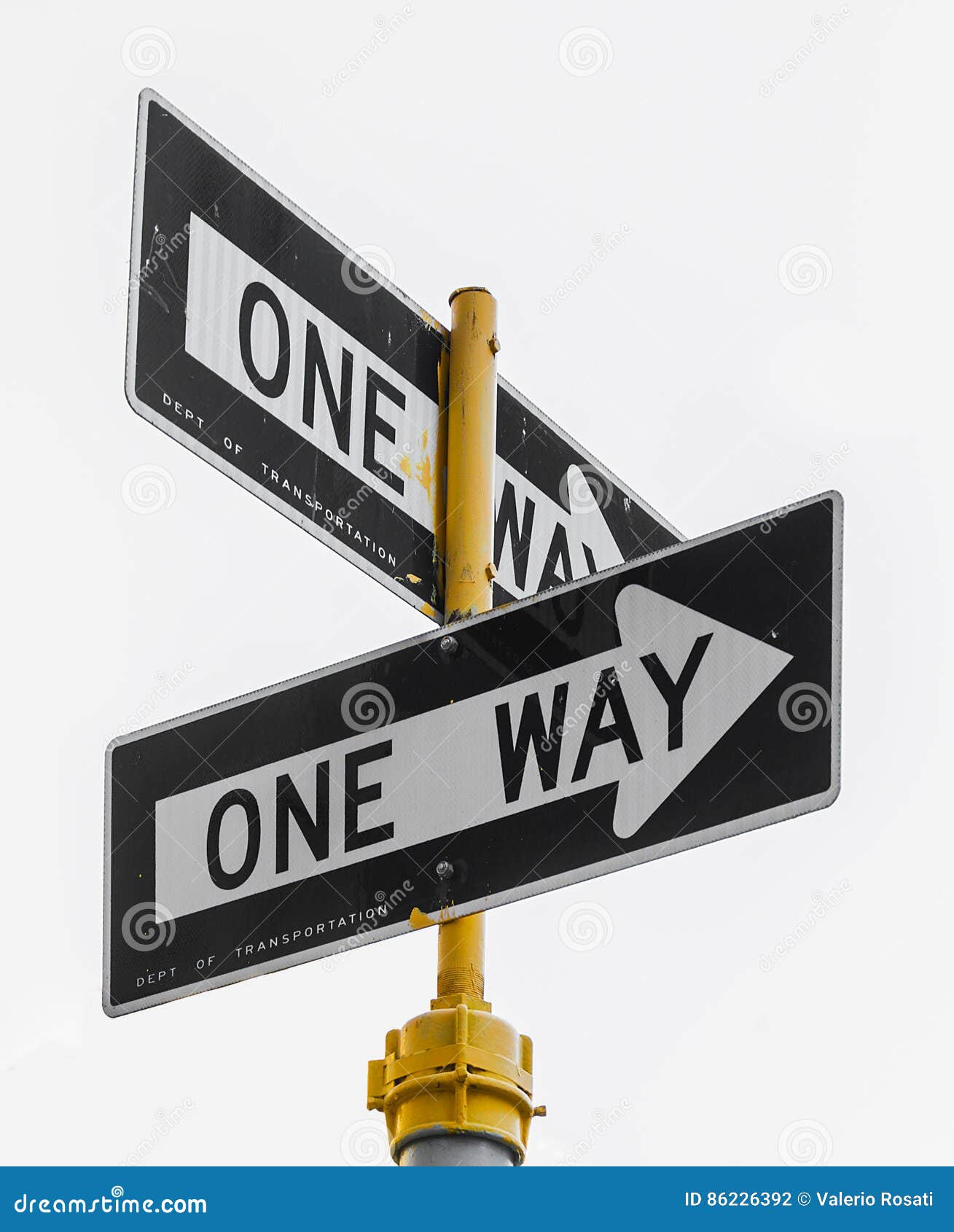 Couple of One way sign stock photo. Image of isolated - 86226392