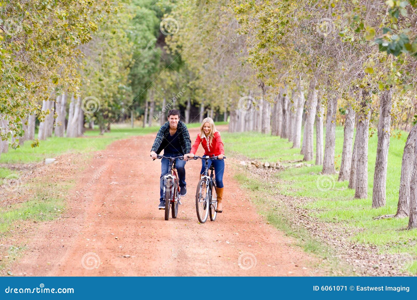 Couple Out Cycling stock image. Image of autumn, countryside - 6061071