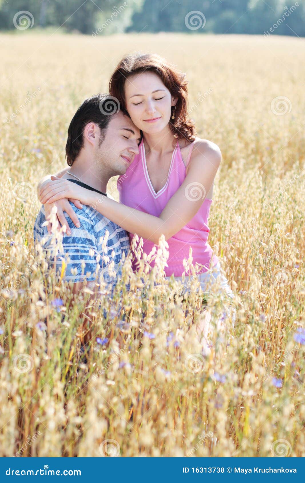 Couple outdoor stock photo. Image of field, girlfriend - 16313738