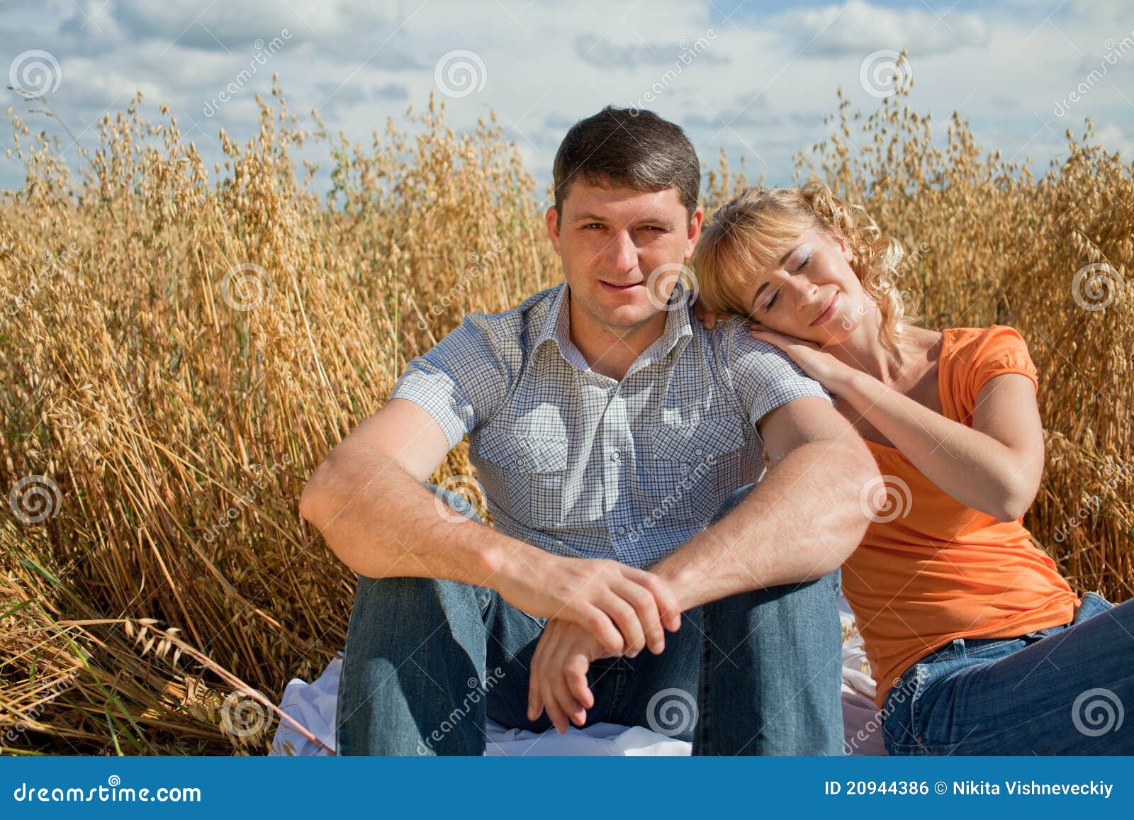 Couple outdoors stock photo. Image of romentic, relation - 20944386