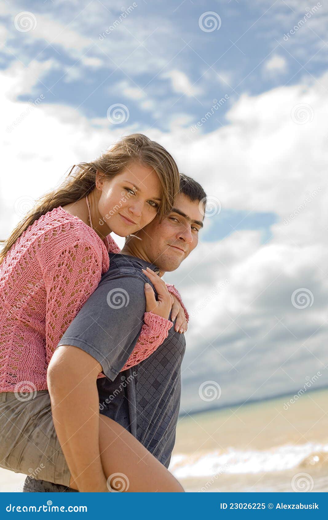 Couple outdoors stock image. Image of carrying, couple - 23026225